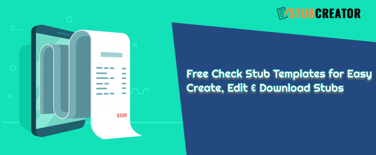 Free Check Stub Templates for Easy Create, Edit & Download Stubs