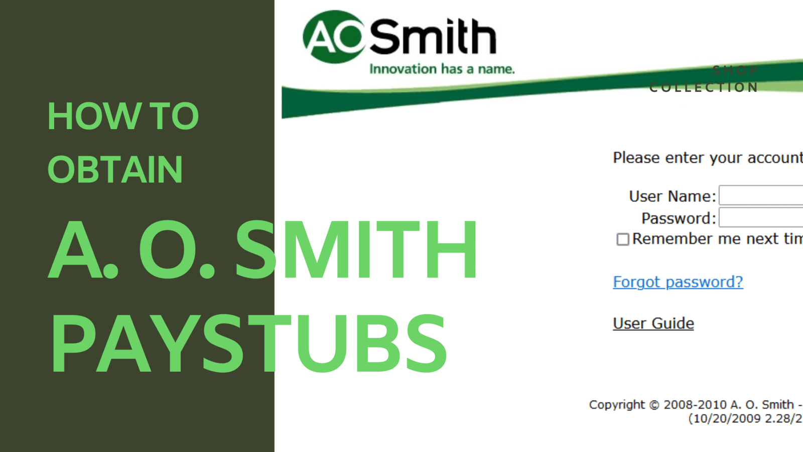 How to Obtain A. O. Smith Paystubs?