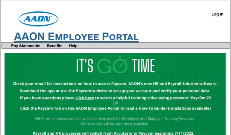 How To Get AAON Paystubs?