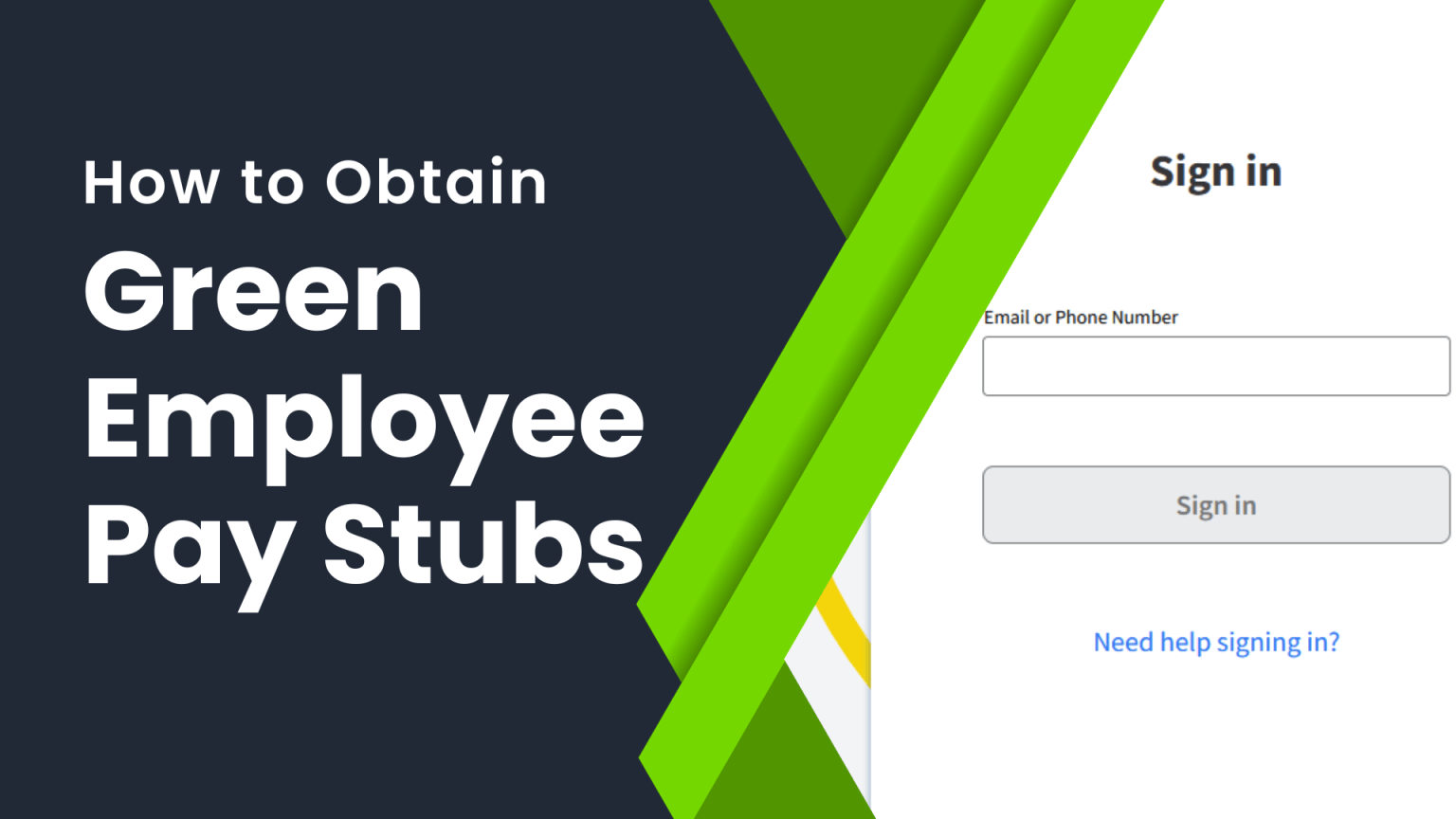 How to Obtain Green Employee Pay Stubs?