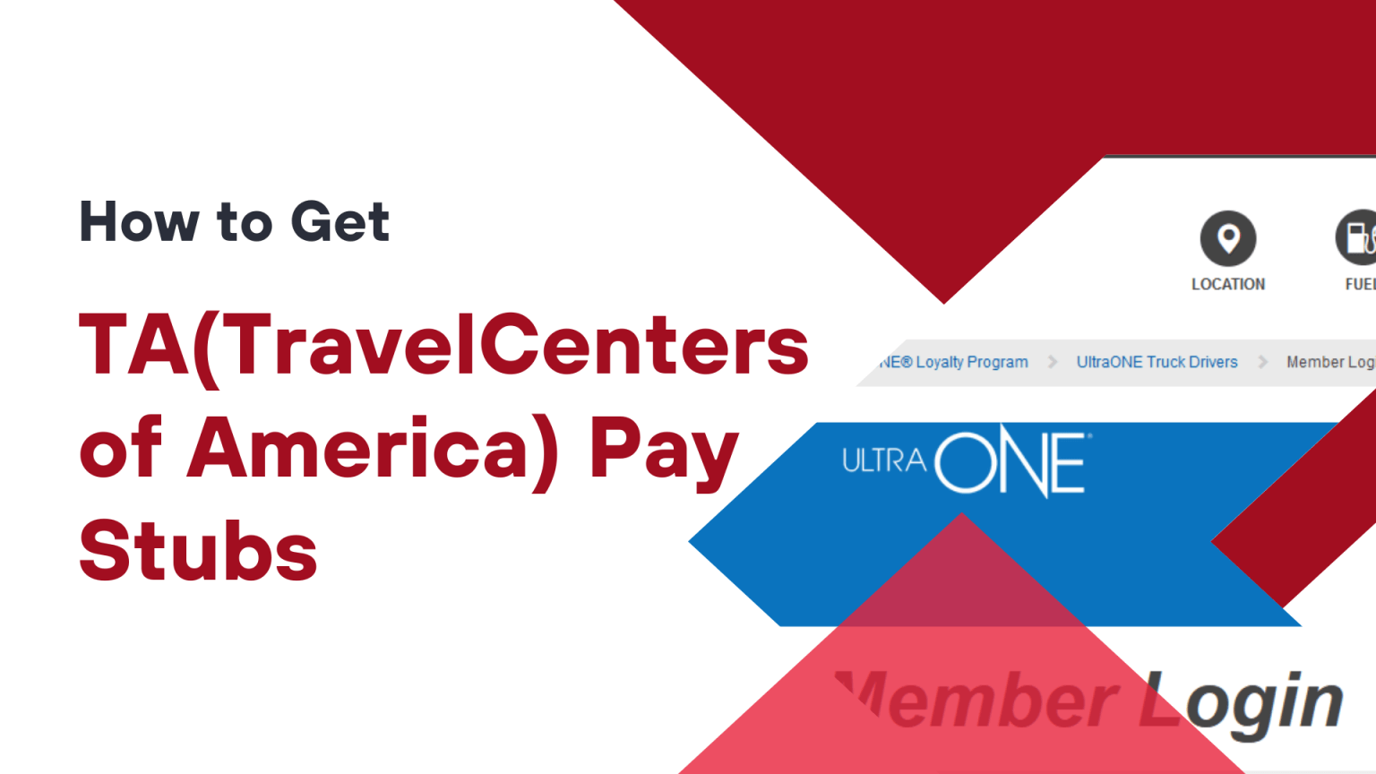 How to Get TA(TravelCenters of America) Pay Stubs?