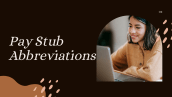 Pay Stub Abbreviations